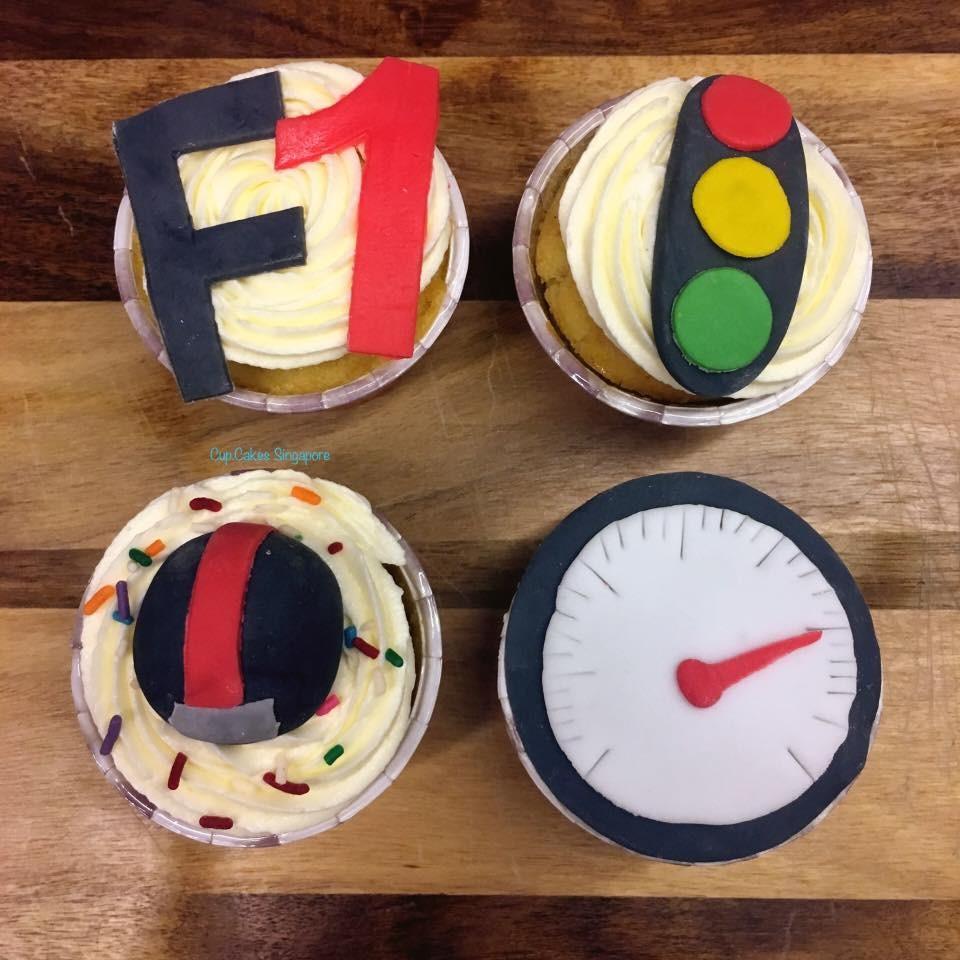 F1 Race car racing cupcakes traffic light speedometer racer cupcakes ...