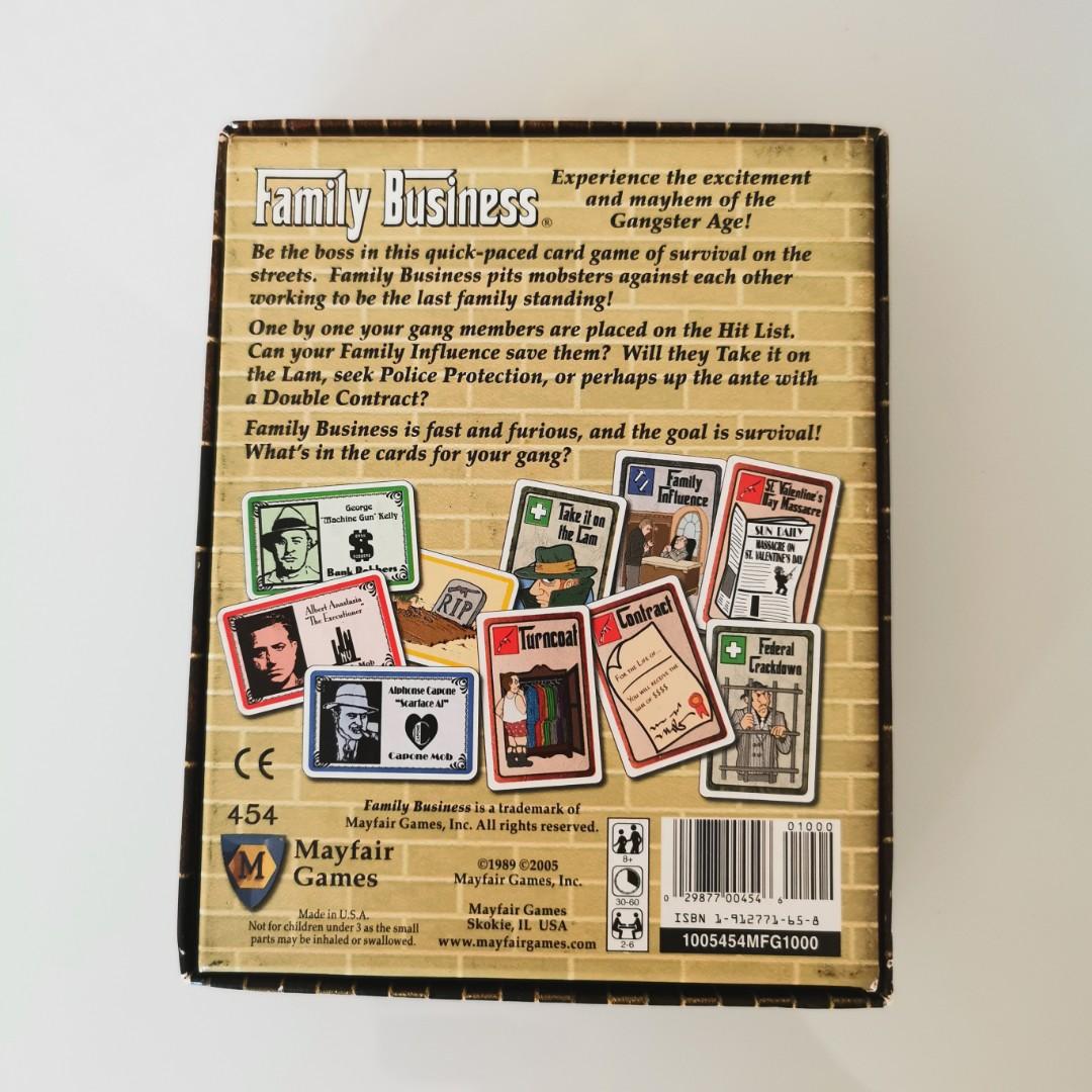 Family Business card game by Mayfair Game, Hobbies & Toys, Toys & Games ...