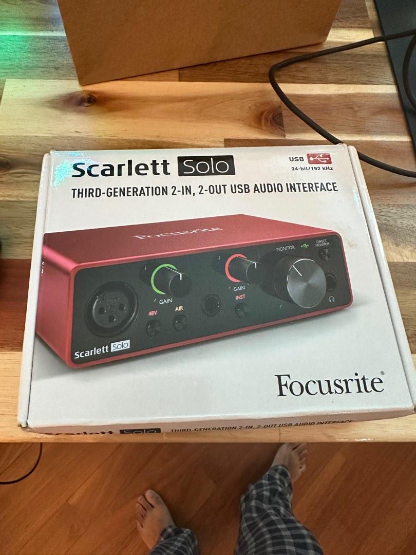 Focusrite Scarlett Solo Gen 3, Audio, Other Audio Equipment on Carousell