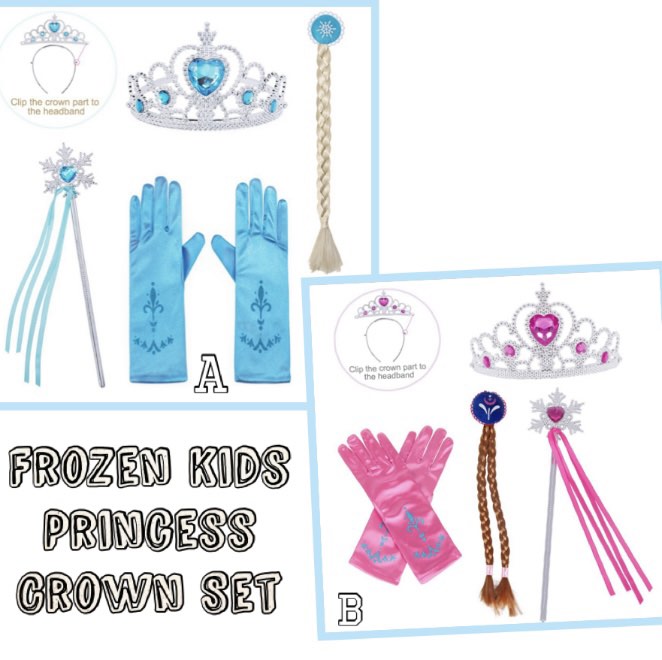 Frozen Kids Crown Set - Kids Girls Toddlers Accessories, Babies & Kids ...