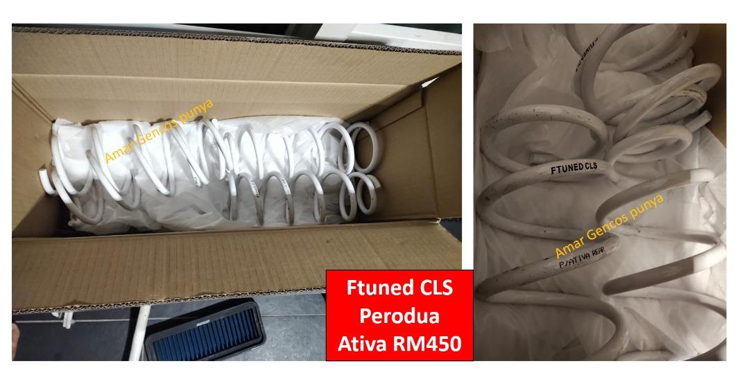 FTuned CLS Spring Perodua Ativa, Auto Accessories on Carousell