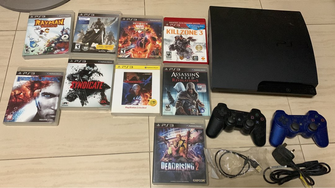 Full set: Playstation 3 plus all games displayed, Video Gaming, Video ...