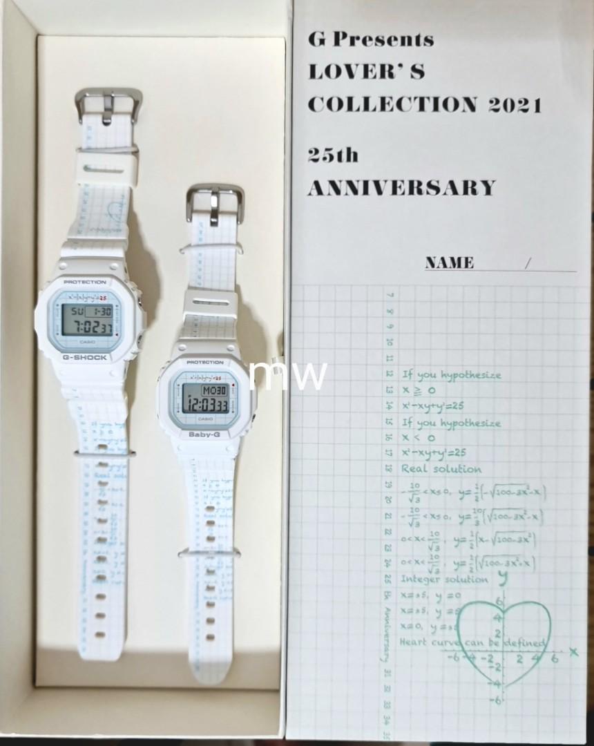 Genuine Casio 25th anniversary limited edition couple lover pair watch ...