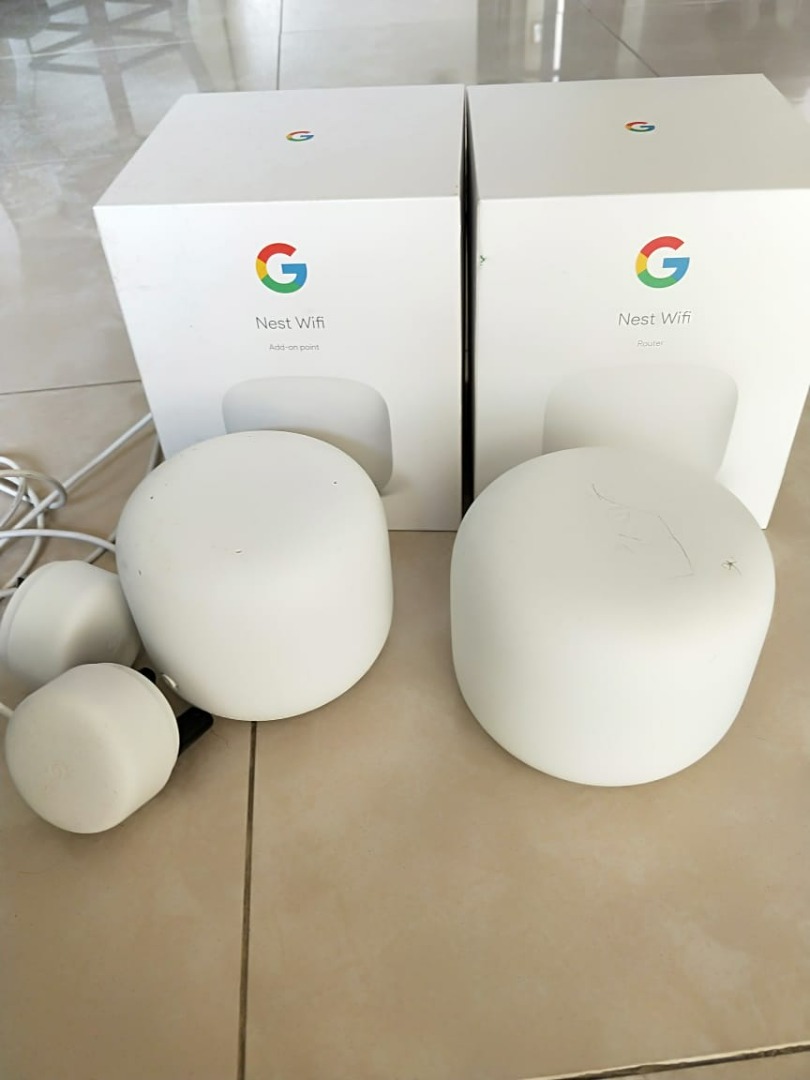 Google Nest Wifi Bundle - 1 Router + 1 Add-on Point, Computers & Tech, Parts & Accessories ...