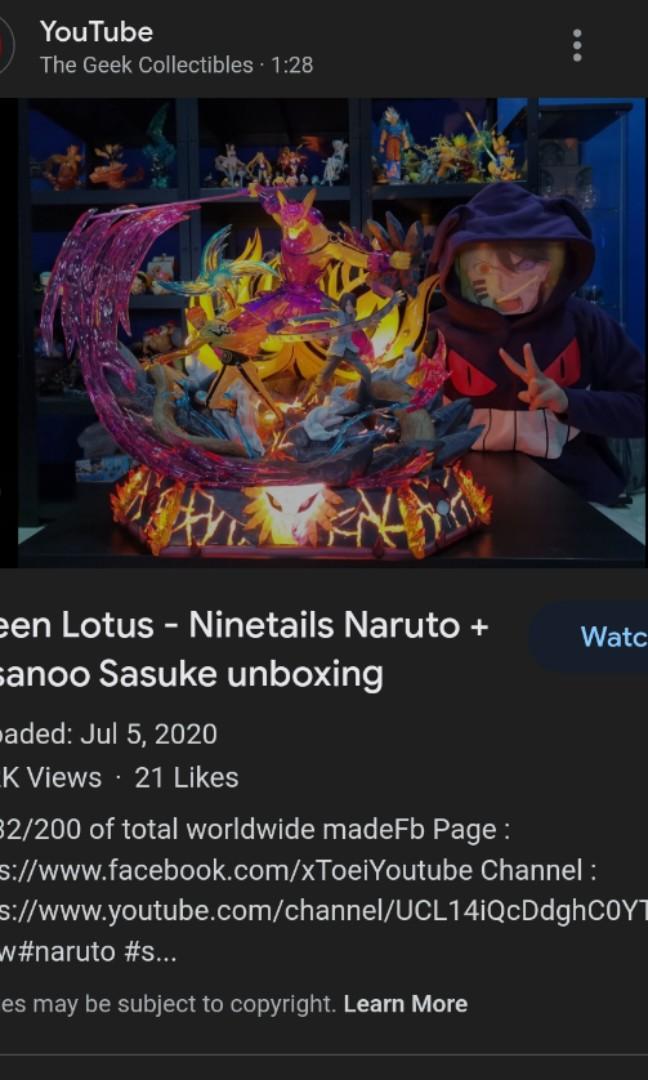 Green Lotus Kurama Susanoo Statue naruto, Hobbies & Toys, Toys & Games ...