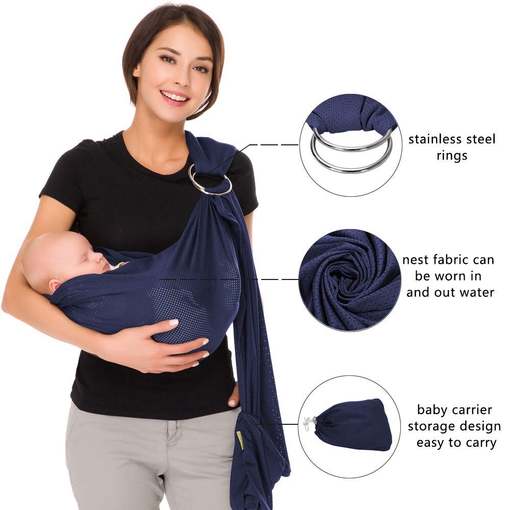 Grey mesh ring sling, Babies & Kids, Going Out, Carriers & Slings on ...