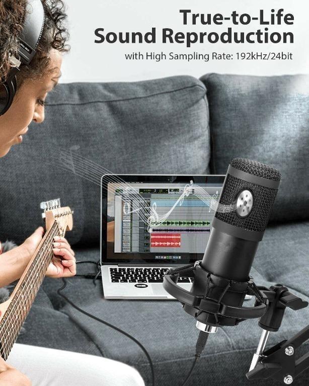 H3021 Manli Studio USB Condenser Microphone, Professional 192kHz/24bit ...