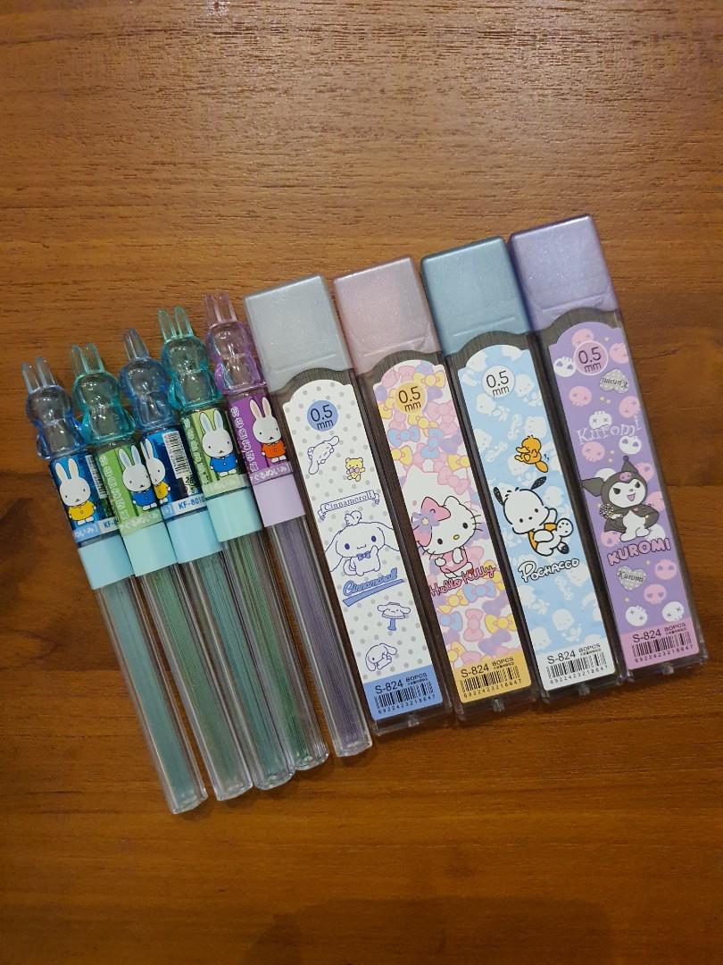 Hello kitty / Pikachu mechanical pencpil n sanrio / Miffy pencil leads ...