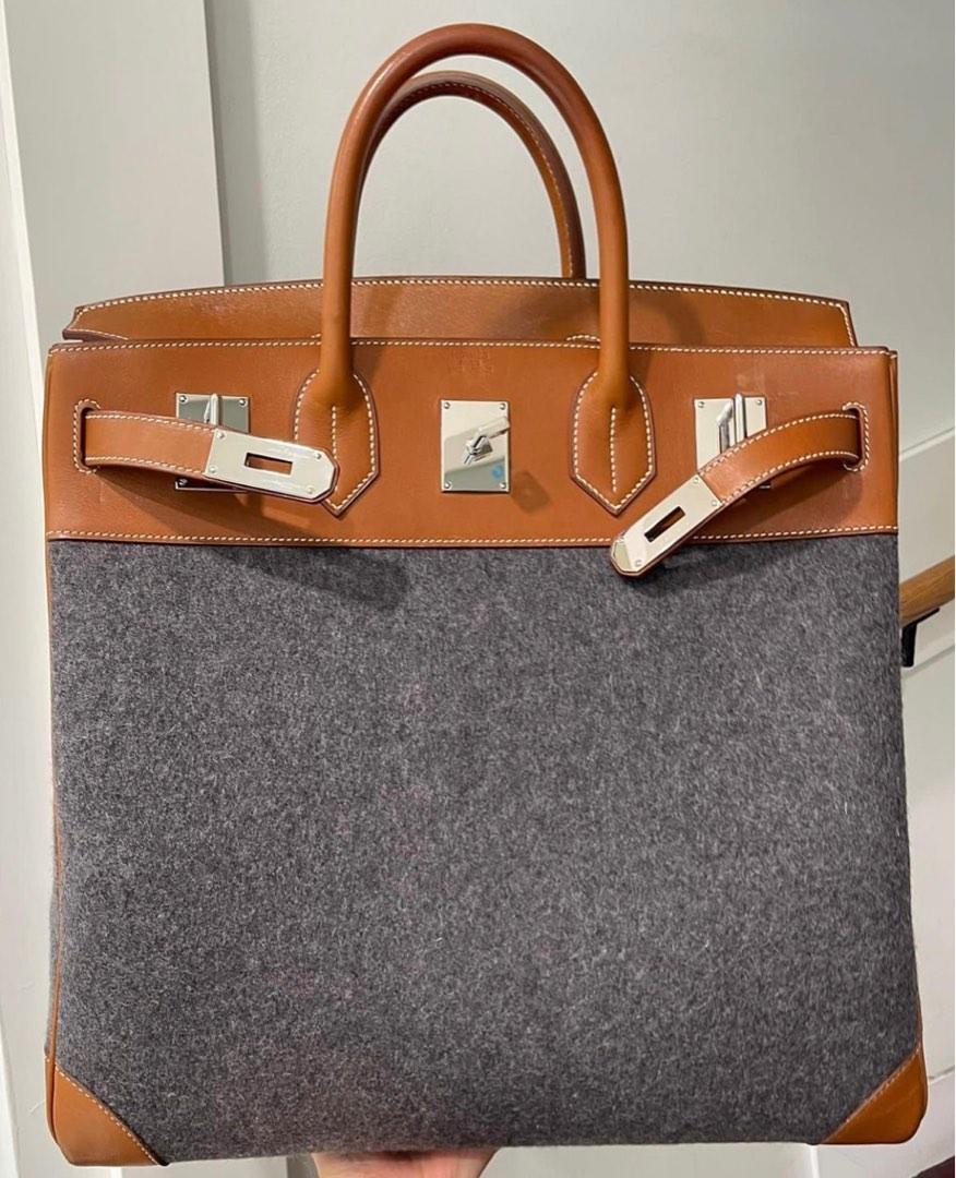 Hermes HAC 40 Barenia/Feutre Phw, Luxury, Bags & Wallets on Carousell
