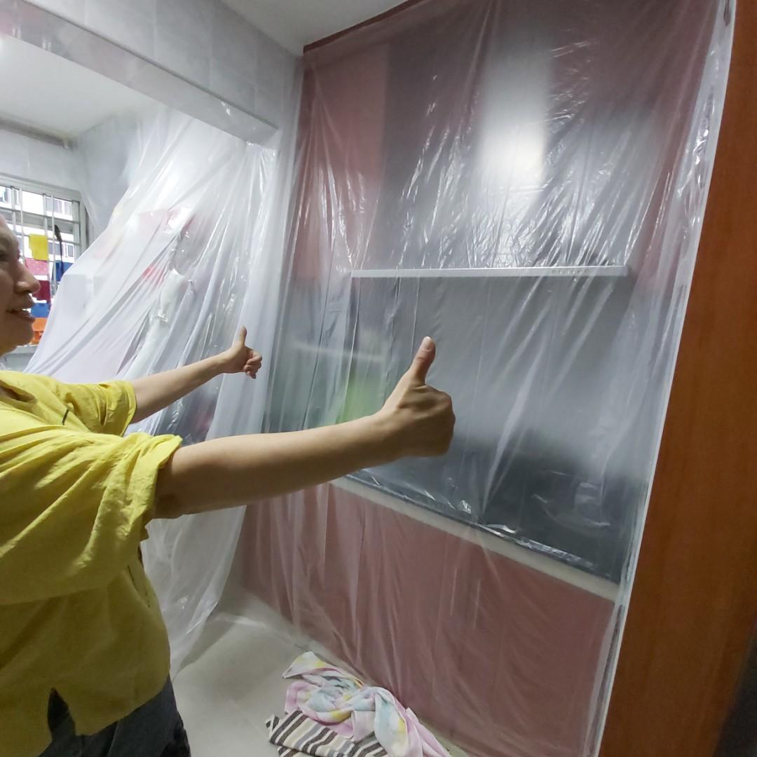 High Density & Quality HDB HIP Toilet Renovation useful DustSheets 9x12 ...