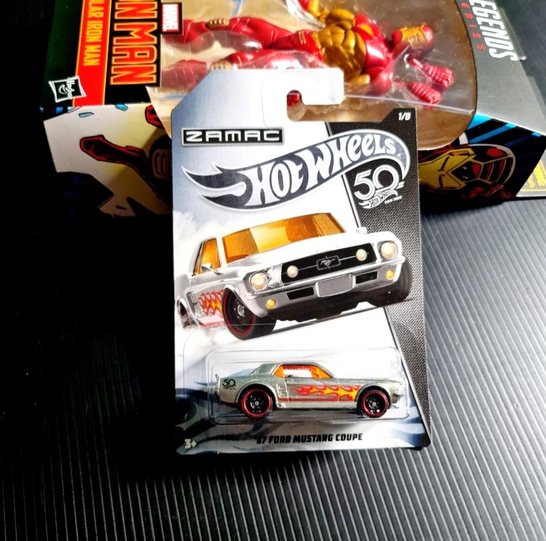 Hot Wheels 50th Anniversary Zamac Edition '67 Ford Mustang Coupe ...