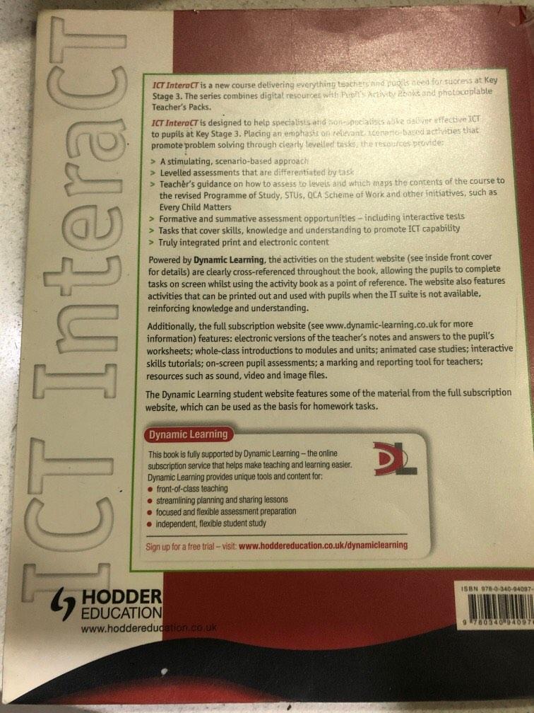 Ict interact, hodder education, Hobbies & Toys, Books & Magazines ...