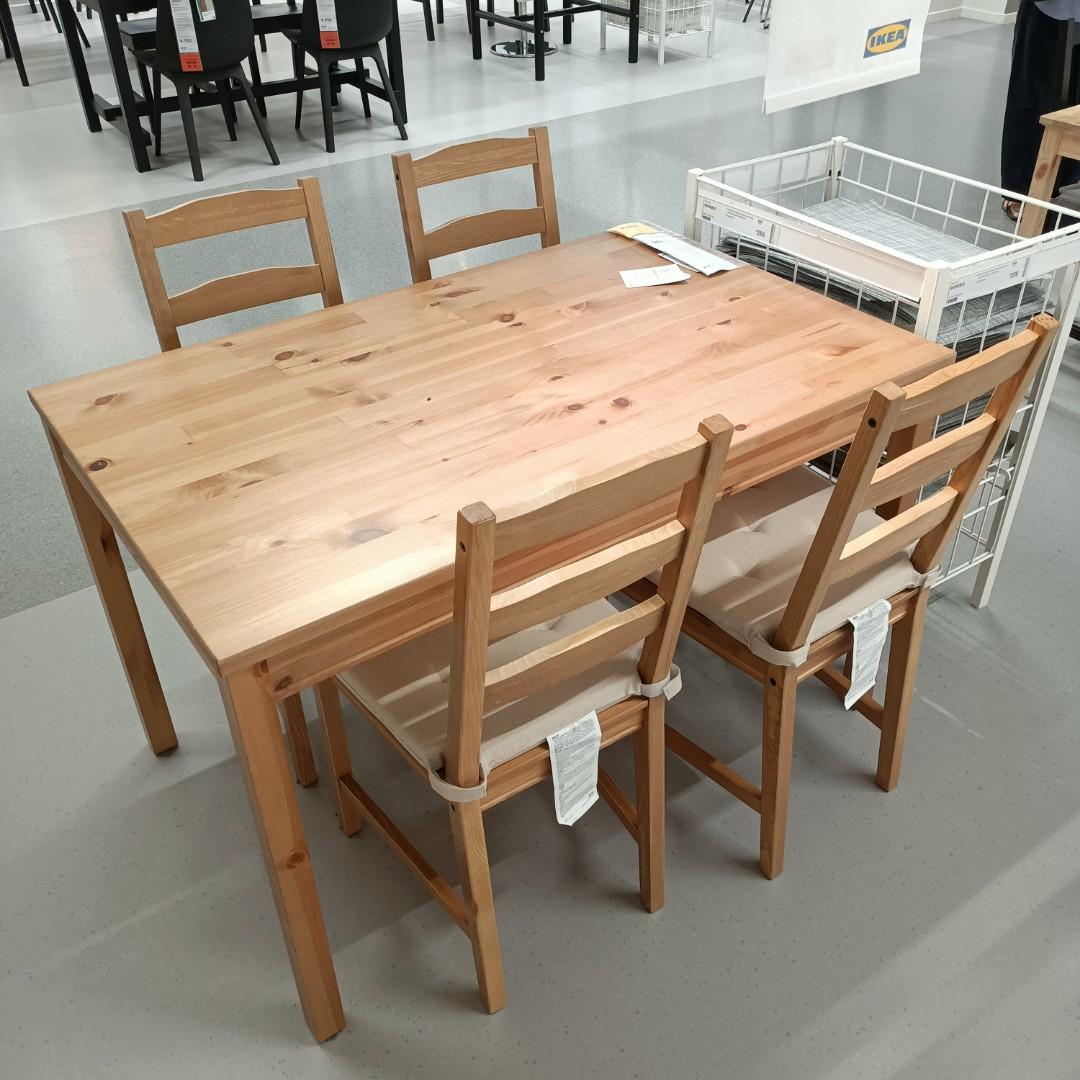 Ikea Jokkmokk 4-Seater Dining Set, Furniture & Home Living, Furniture ...