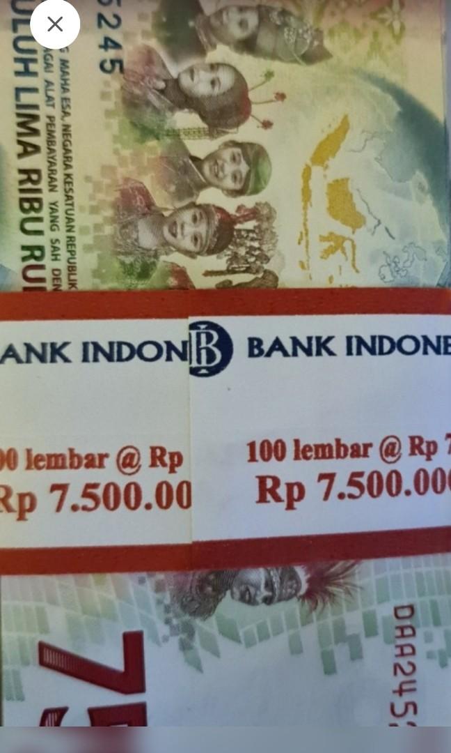 Last Lot no more 75000 INDONESIA 75,000 Rupiah, New 2020 Commemorative ...