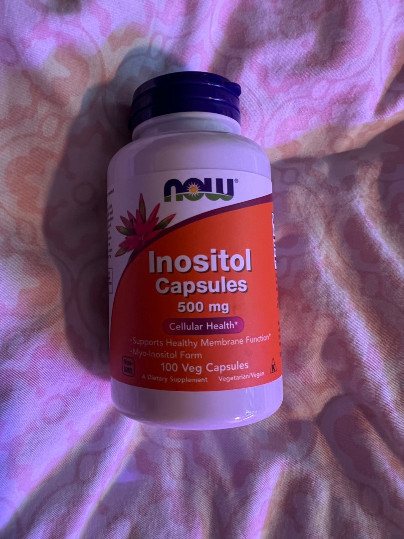 Inositol capsules 500mg 100 Veg capsules, Health & Nutrition, Health ...