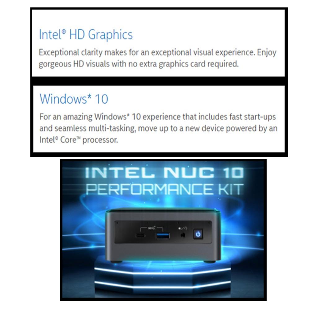 Intel BXNUC10I5FNHN-99AHV4 i5-10210U NUC10i5FNH 10th Gen Home ...