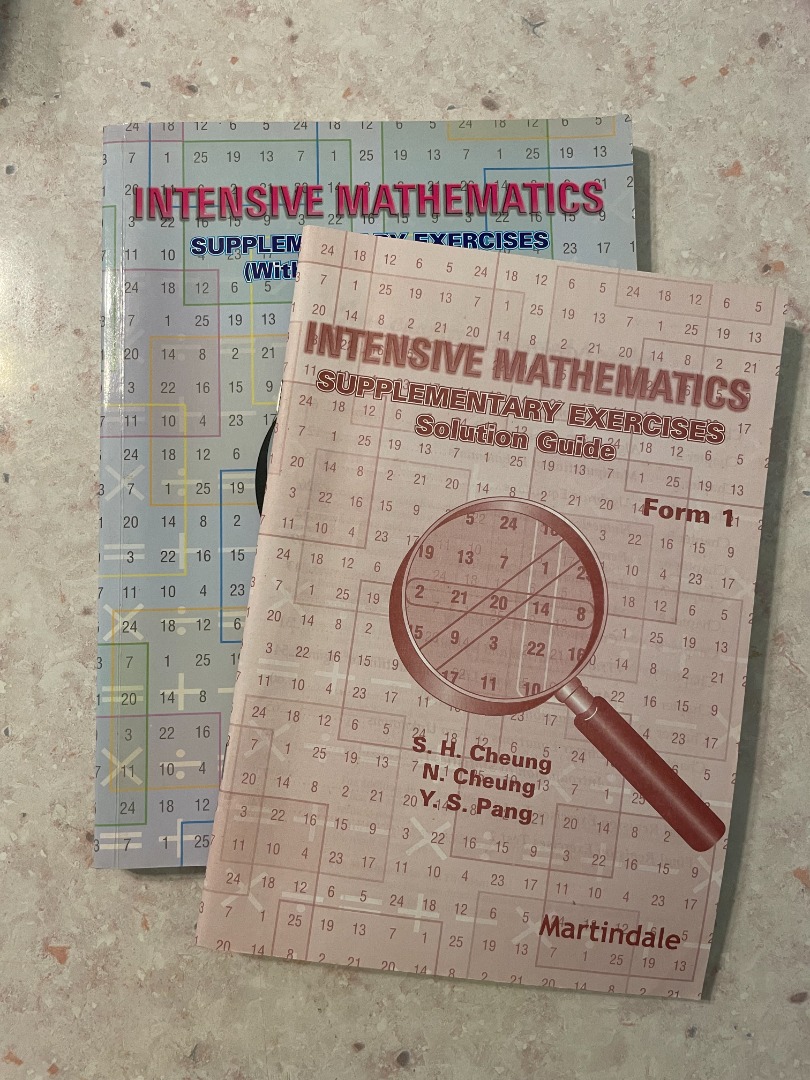 INTENSIVE MATHEMATICS (Form 1) -with solution guide, 興趣及遊戲, 書本 & 文具, 書本 ...