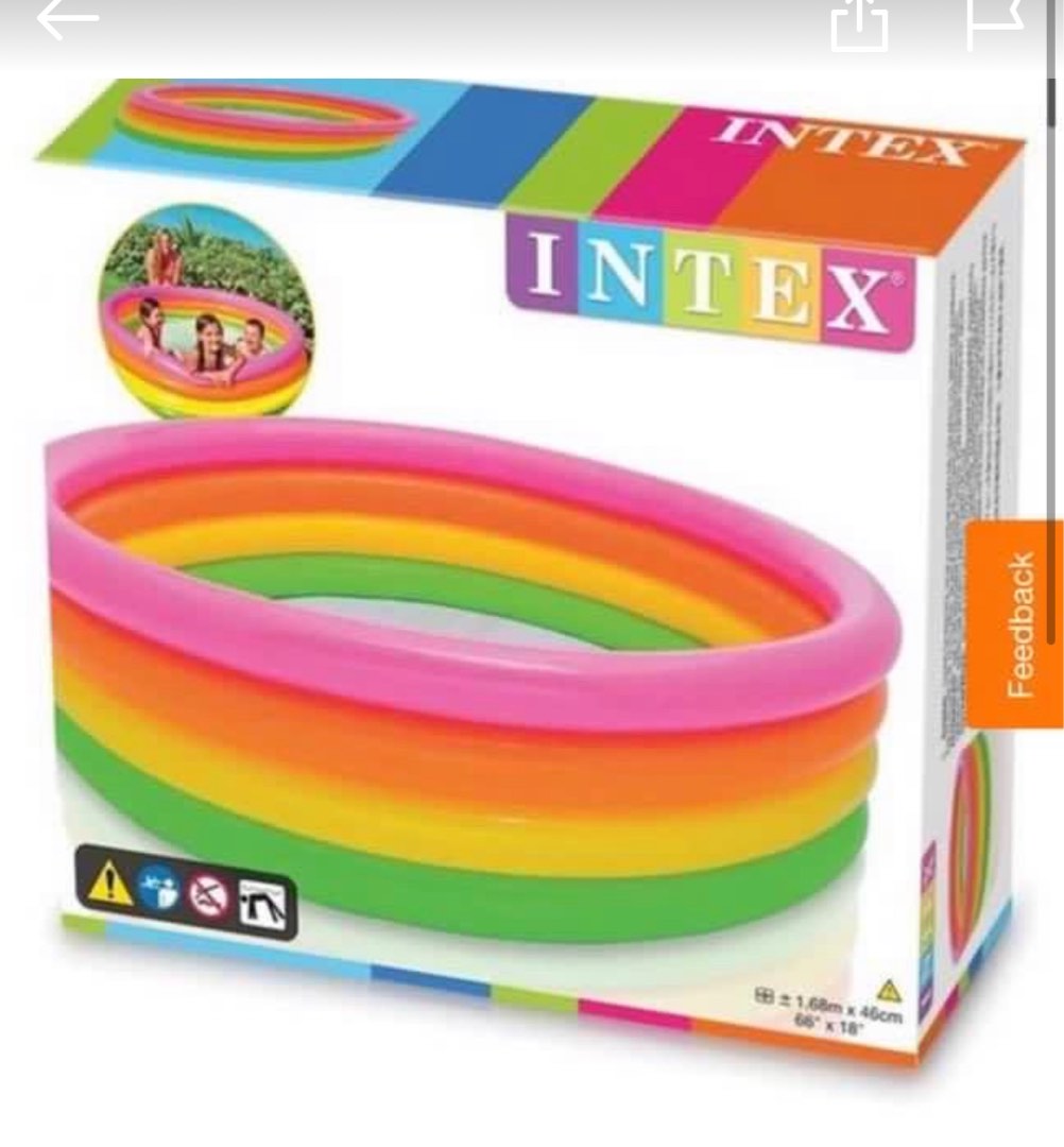 Intex pool large, Hobbies & Toys, Toys & Games on Carousell