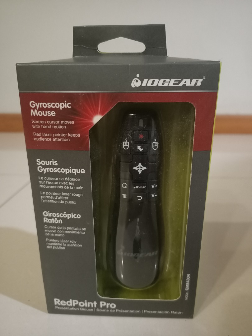 IOGEAR gyroscopic presenter mouse , Computers & Tech, Parts ...