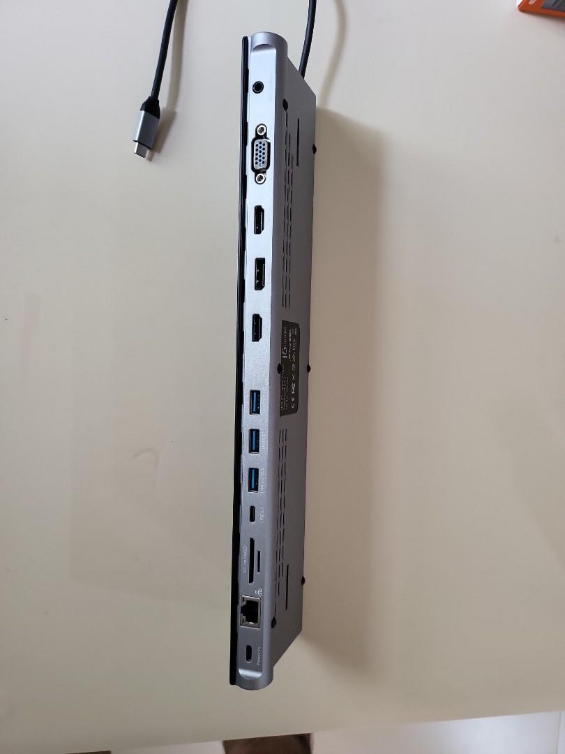 J5create USB-C triple display docking station (13 in 1) 多合一流動基座, 電腦＆科技 ...