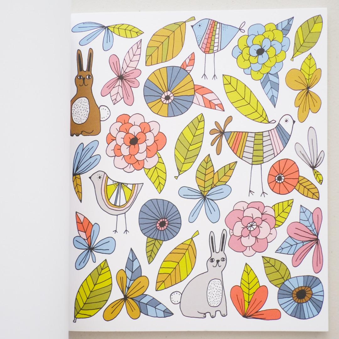Just Add Color Flora and Fauna Coloring Book, Hobbies & Toys ...