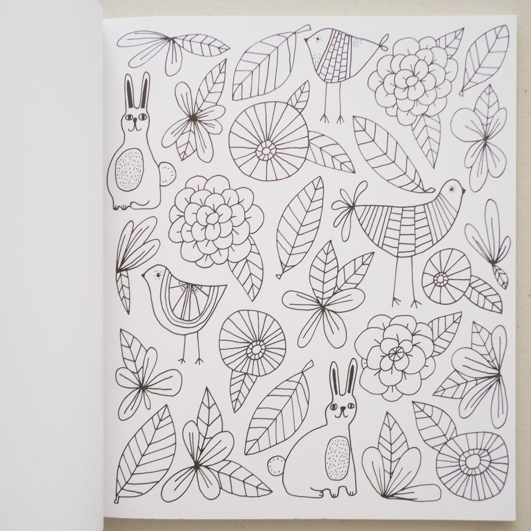 Just Add Color Flora and Fauna Coloring Book, Hobbies & Toys ...