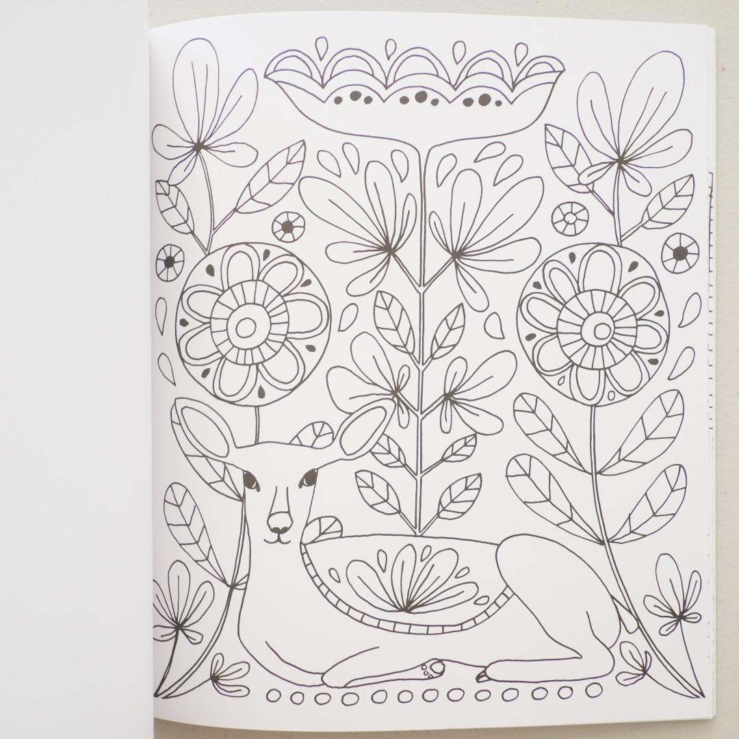 Just Add Color Flora and Fauna Coloring Book, Hobbies & Toys ...