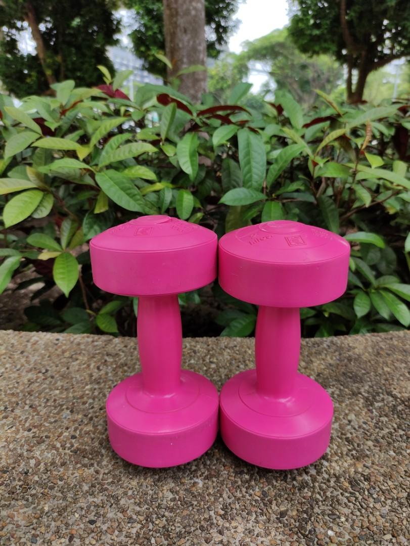 Kettler 2 x 2Kg Pink Dumbbells (2 items for $15), Sports Equipment ...