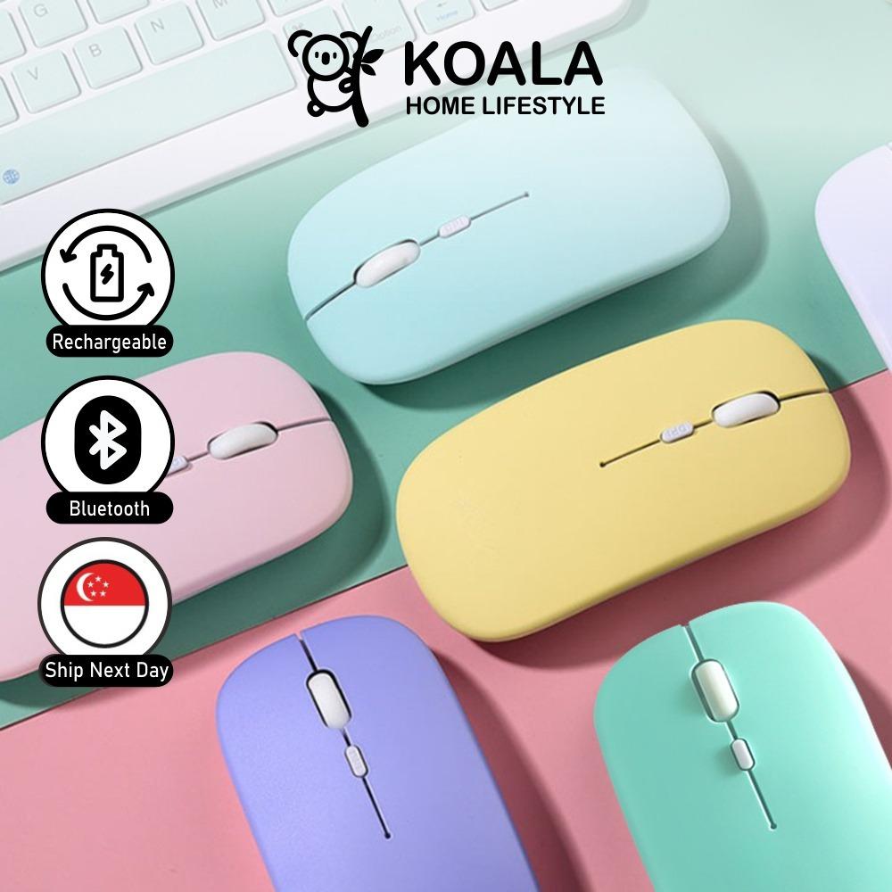Koala Home Bluetooth Wireless Silent Mouse with 2.4GHz USB Optical Mice ...
