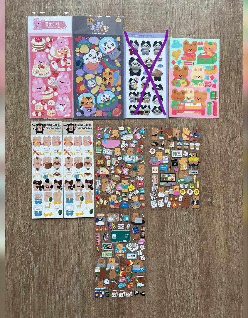 Korean Sticker Sheets, Hobbies & Toys, Stationery & Craft, Stationery ...