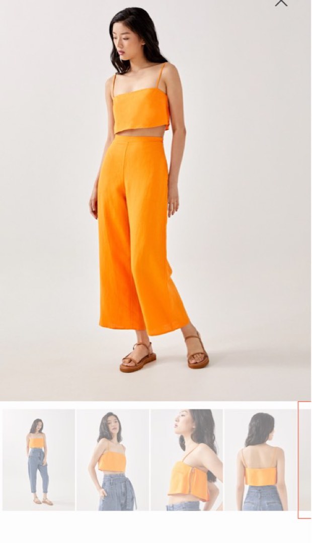 Love Bonito &Rea - Audria Linen set in Butternut, Women's Fashion ...