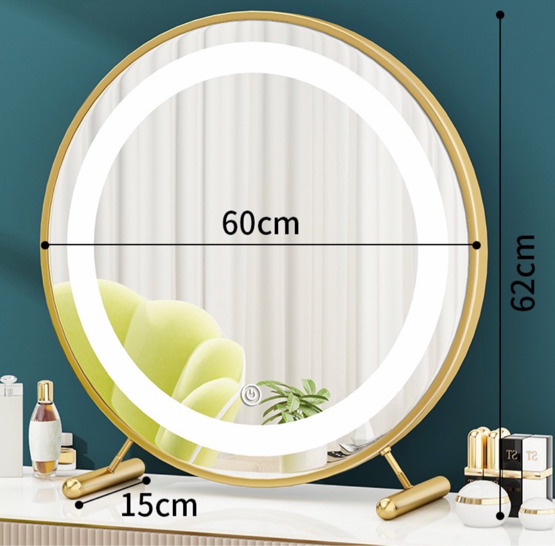LED Mirror round 60cm, Furniture & Home Living, Home Decor, Mirrors on ...