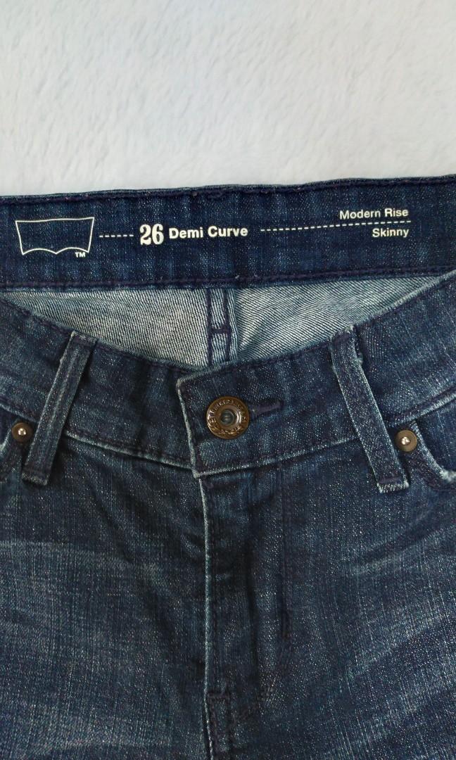 Levi's Demi Curve Modern Rise Skinny, Women's Fashion, Bottoms, Jeans on Carousell