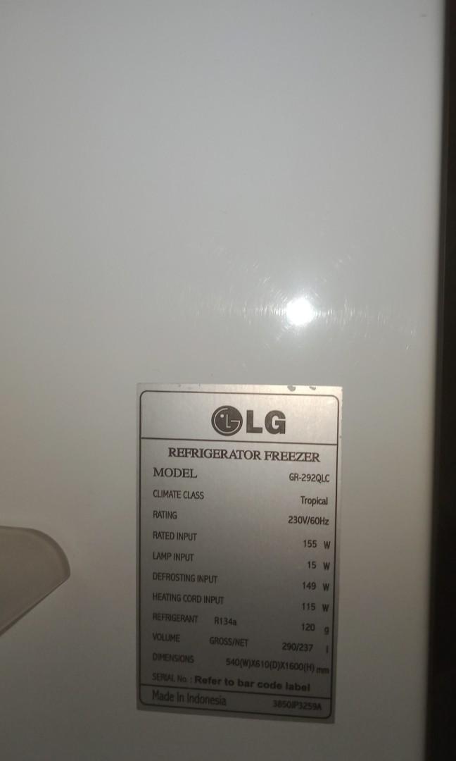 LG EXPRESSCOOL 2 DOOR, TV & Home Appliances, Kitchen Appliances ...