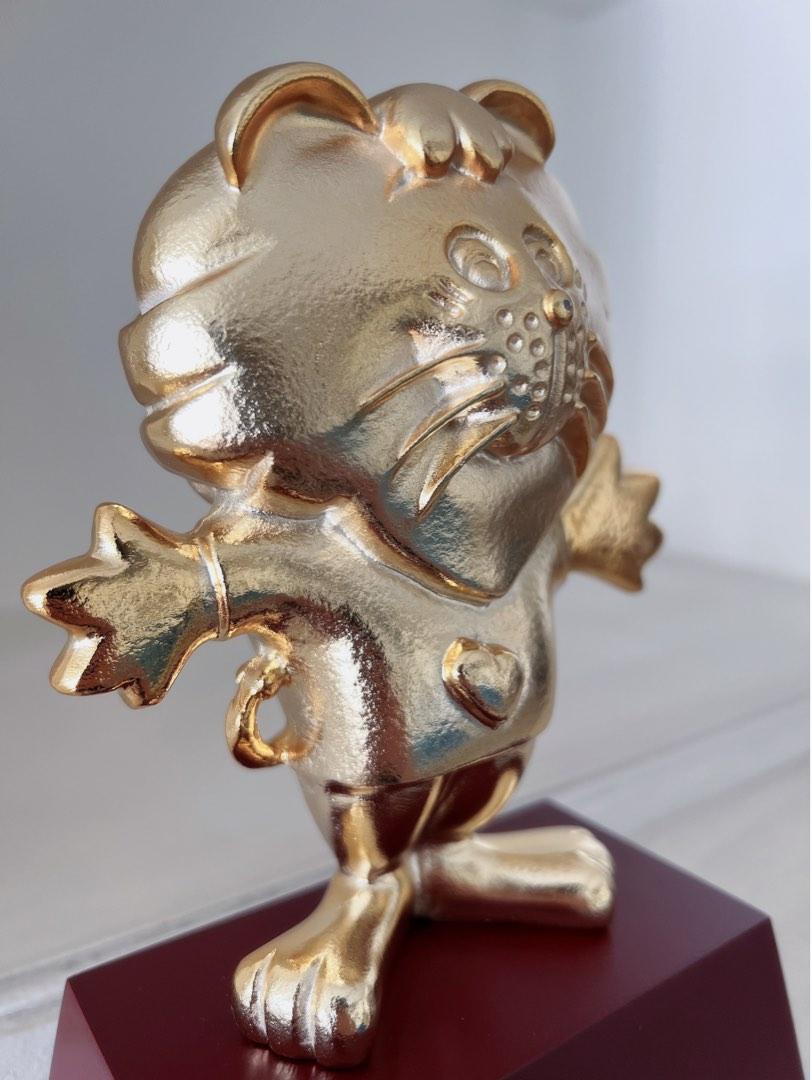 Limited Edition Singa the Lion Figurine Gold Plated, Hobbies & Toys ...