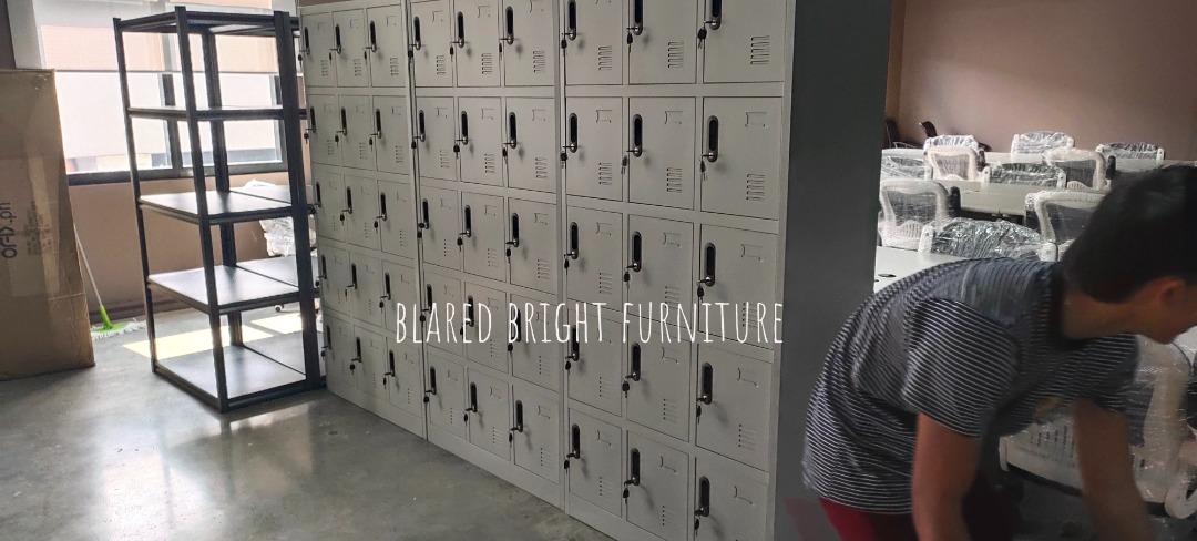 LOCKERS - Office Furniture Partition . 12 door blared, Furniture & Home ...