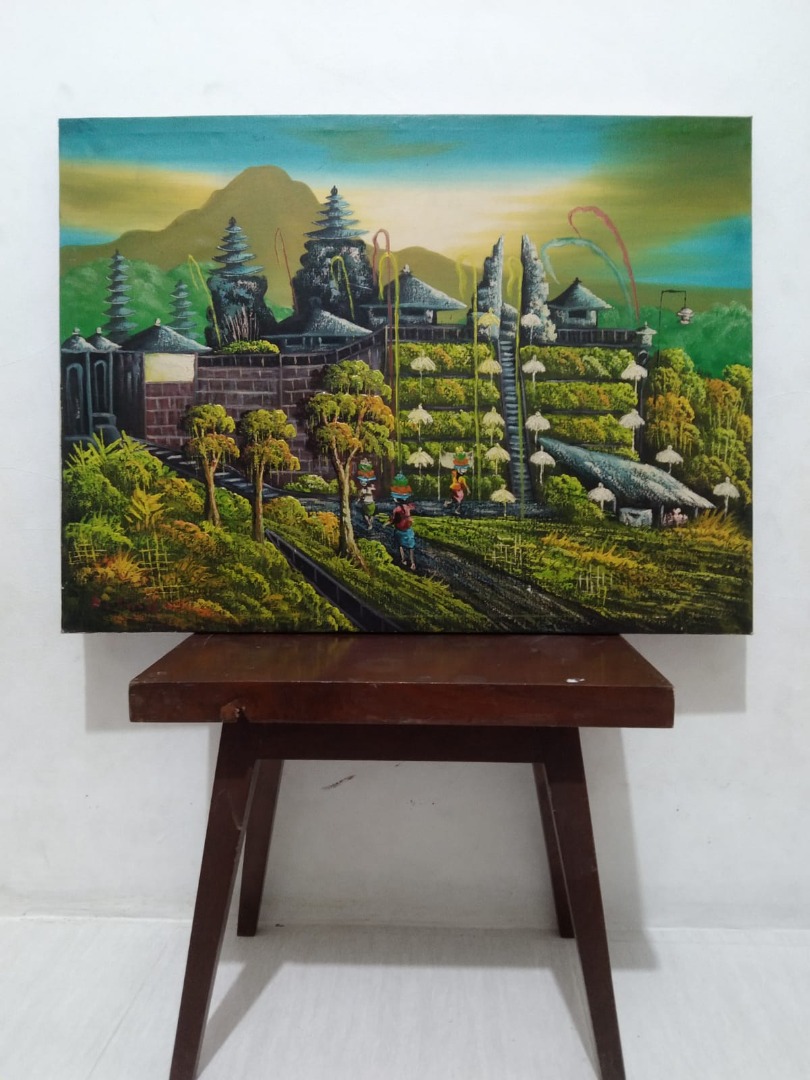 Lukisan Canvas Pemandangan Pure, Desain & Kerajinan Tangan, Karya Seni ...