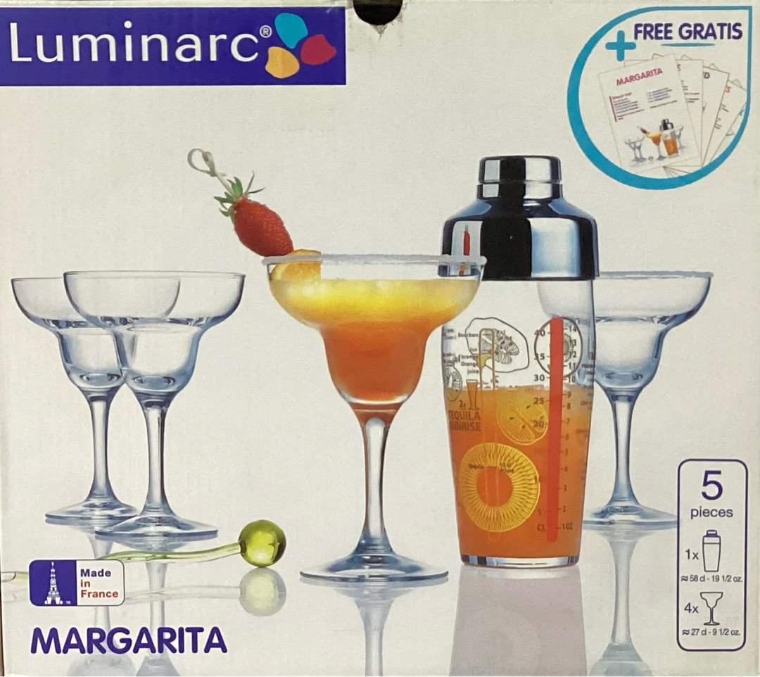Luminarc Glass Shaker Set, Food & Drinks, Beverages on Carousell
