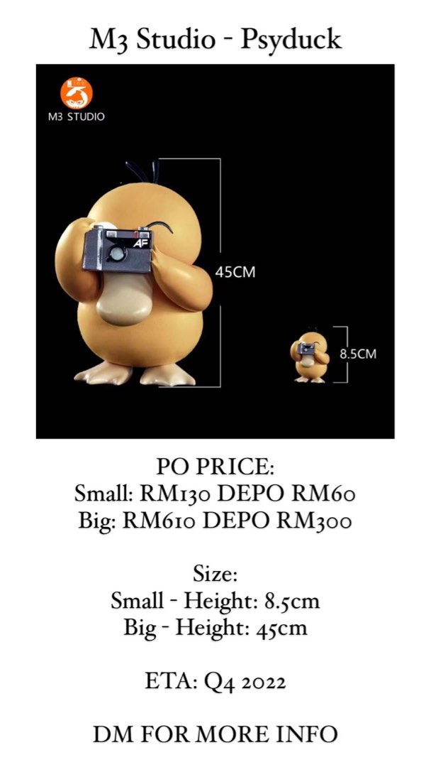 M3 Studio - Psyduck, Hobbies & Toys, Toys & Games on Carousell