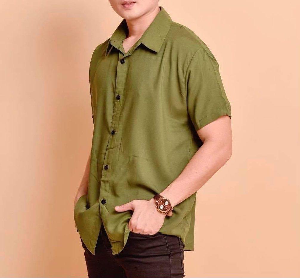 Men's Plain Color Challis Polo, Men's Fashion, Tops & Sets, Tshirts & Polo Shirts on Carousell