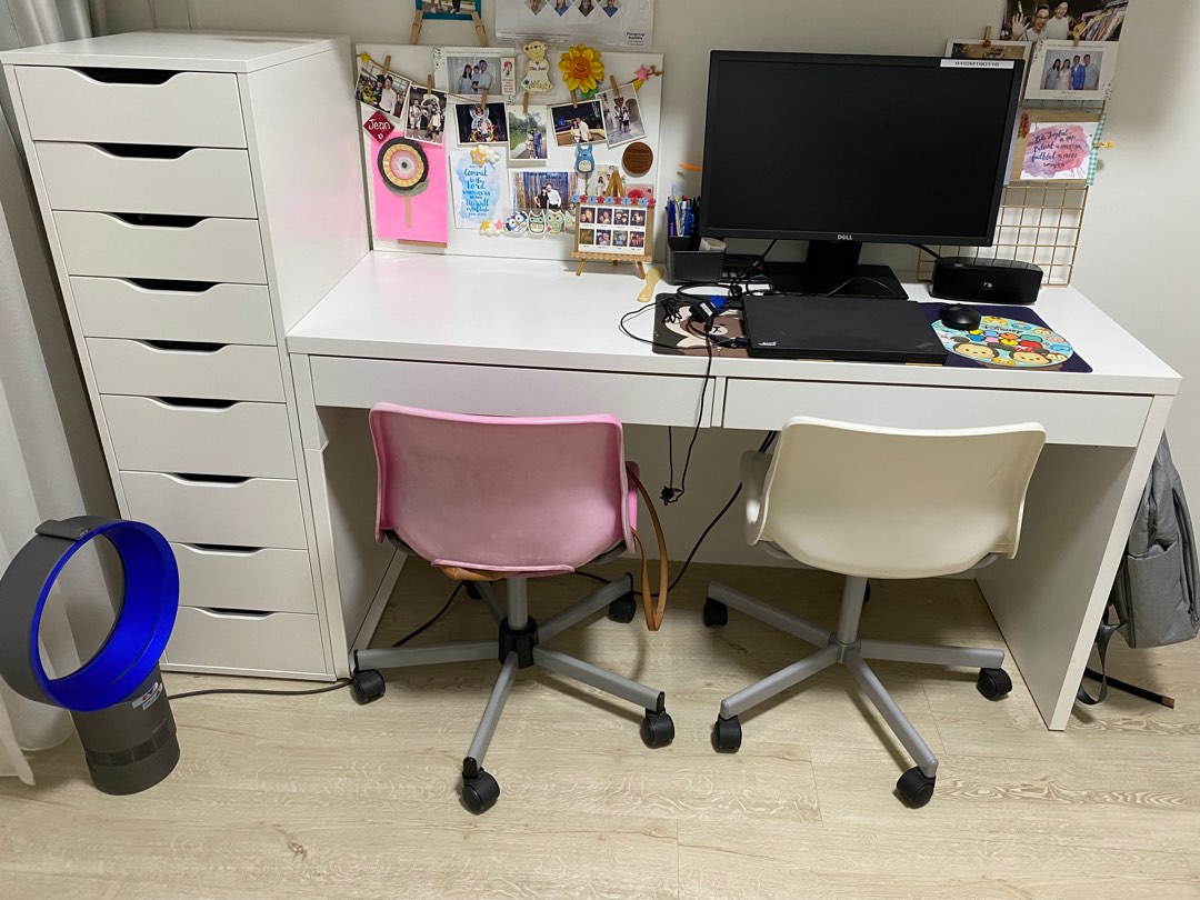 Ikea Micke Desk, Furniture & Home Living, Furniture, Tables & Sets on ...