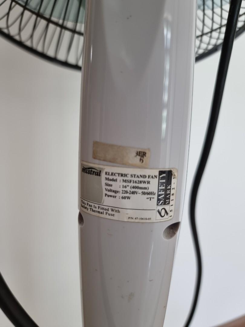 Mistral 16" Standish Fan, Furniture & Home Living, Lighting & Fans ...