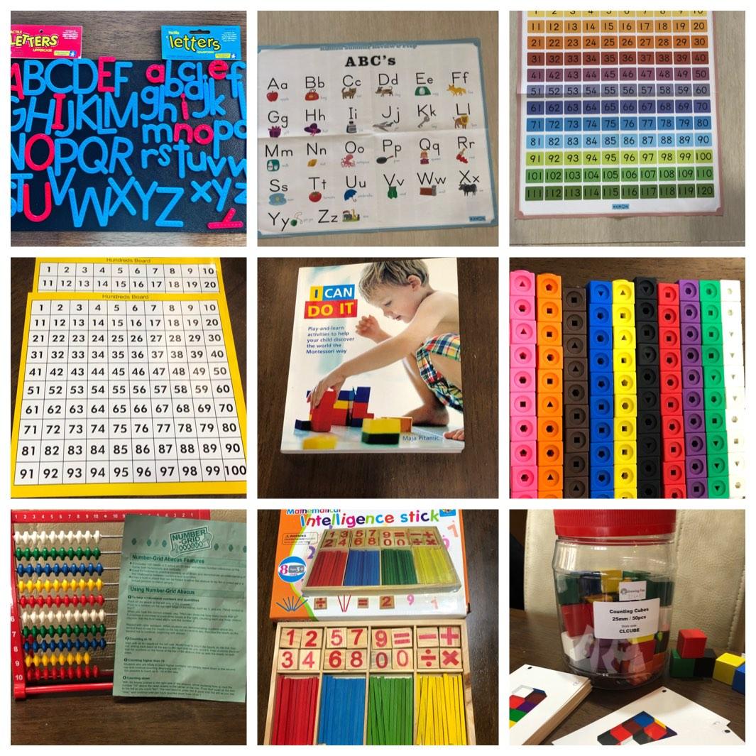 Montessori Teaching Aid Bundle, Hobbies & Toys, Toys & Games on Carousell