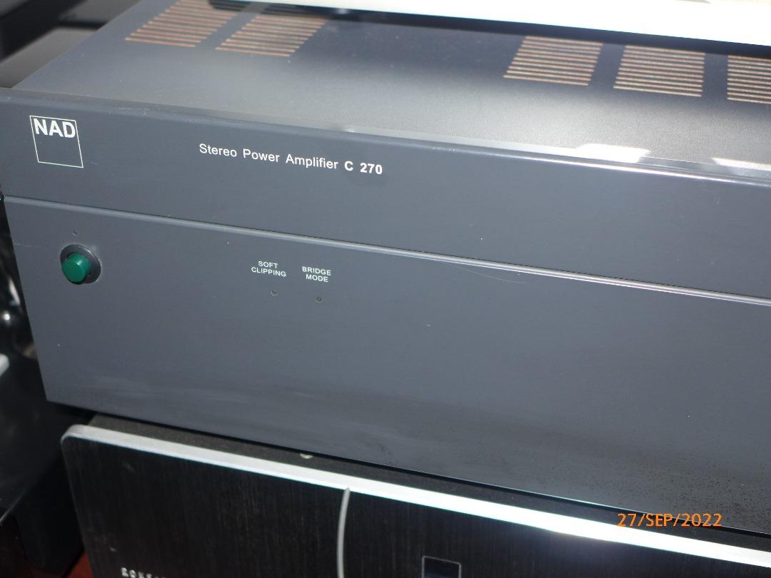 NAD Stereo Power Amplifier C270, Audio, Soundbars, Speakers ...