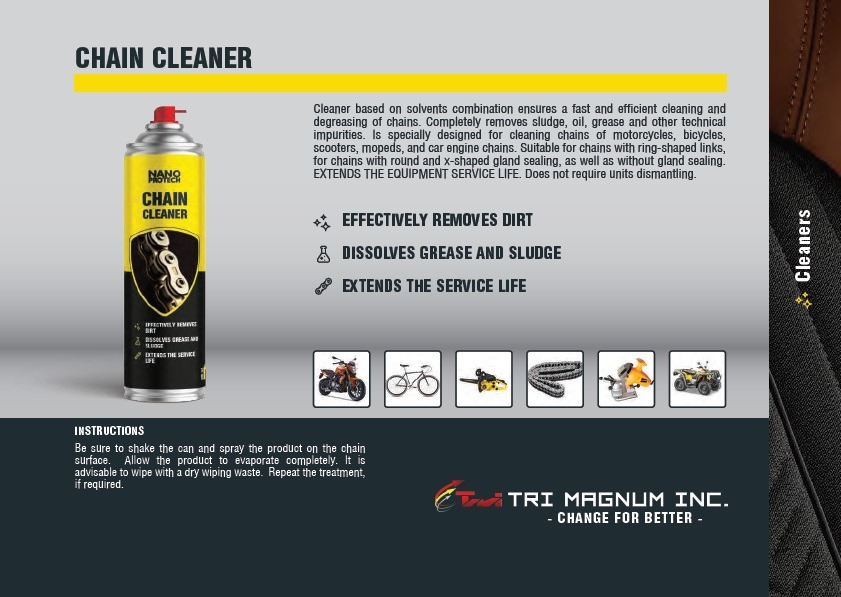 Nanoprotech Chain Cleaner / Chain Degreaser / Lubricant Spray - 300ml ...