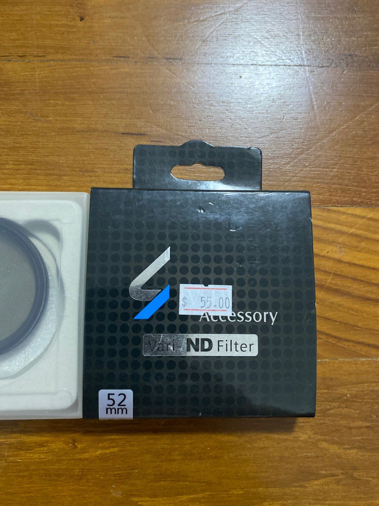 ND FILTER vari 52mm, Photography, Photography Accessories, Other ...