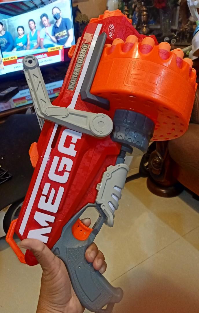 NERF Megalodon N-Strike Mega Toy Blaster with 20 Official Mega Whistler ...
