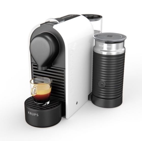 Nespresso U machine with milk frother (white), TV & Home Appliances ...
