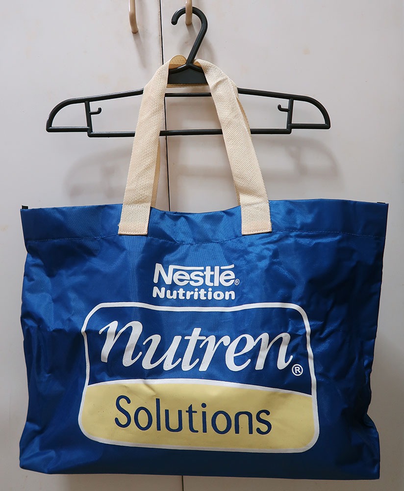 Nestle Blue Grocery Bag, Women's Fashion, Bags & Wallets, Tote Bags on ...
