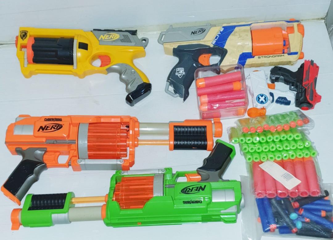 nurf toy gun with bullet lot, Hobbies & Toys, Toys & Games on Carousell